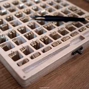 Letters Stamp Wood Box Letters Storage Box Font Storage Box - Etsy