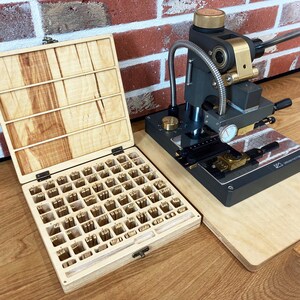 Letters Stamp Wood Box Letters Storage Box Font Storage Box - Etsy