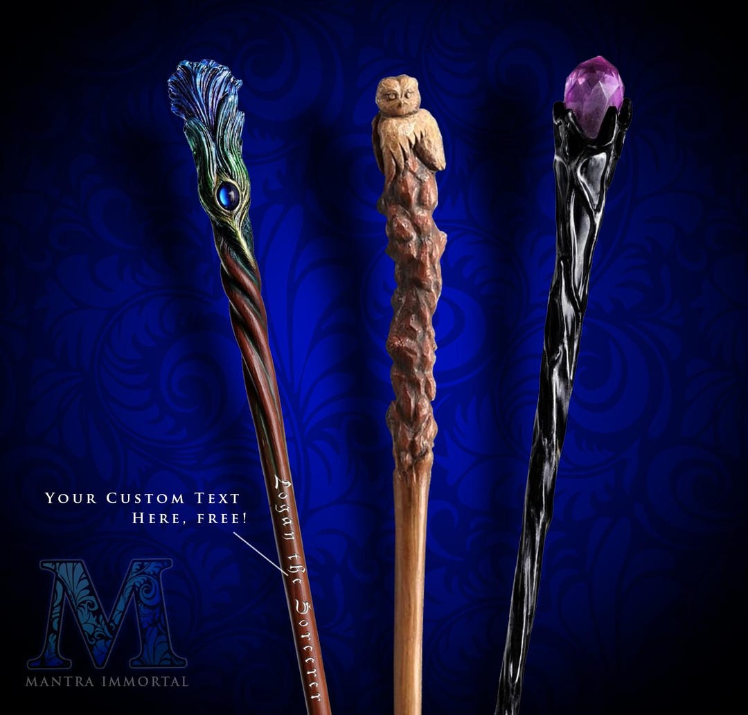 Custom-engraved Magic Wand - Choose From Three Different Styles - Etsy UK