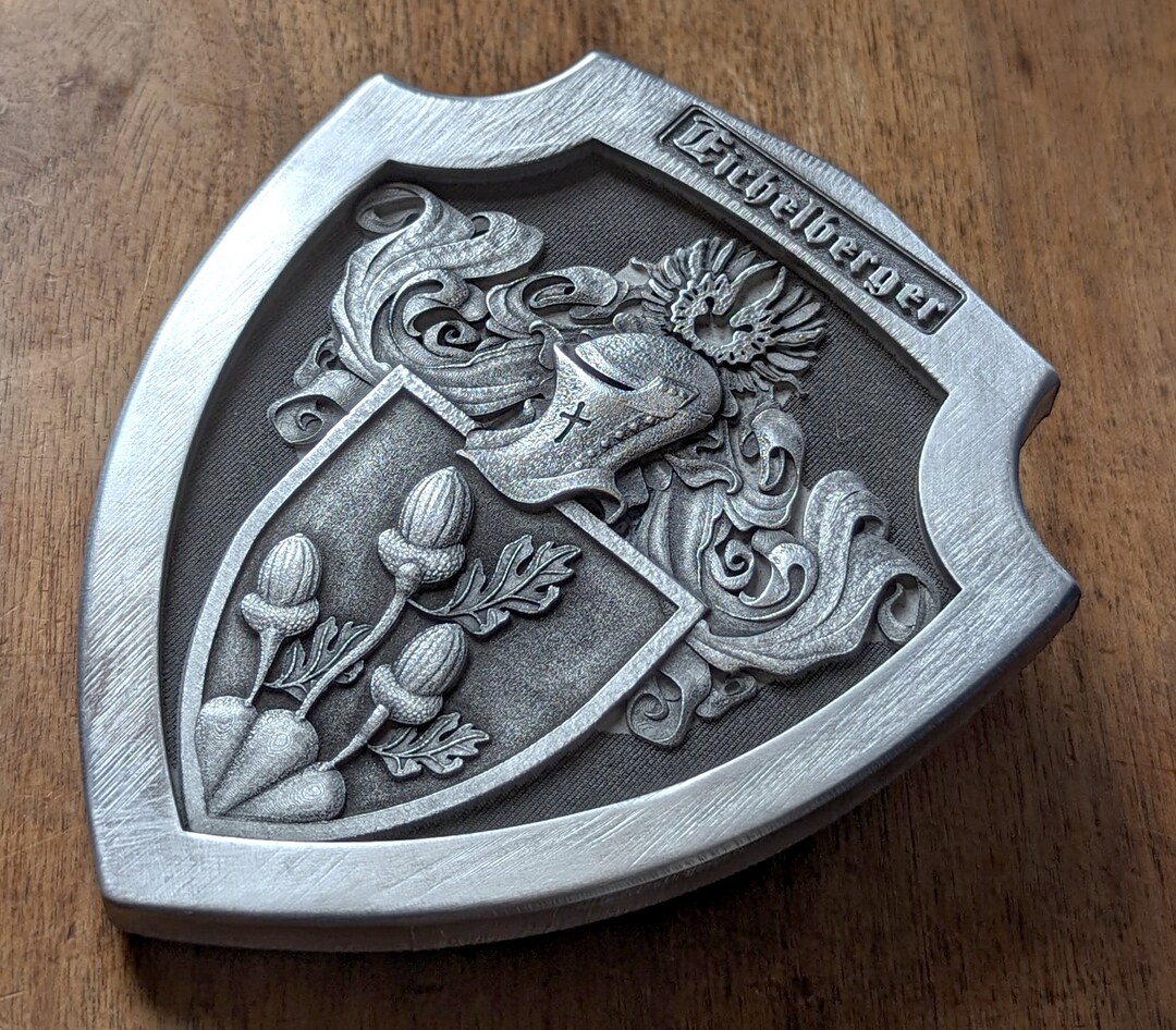 Custom Metal Coat of Arms Your Family Crest Deep-engraved Sculpt Your ...