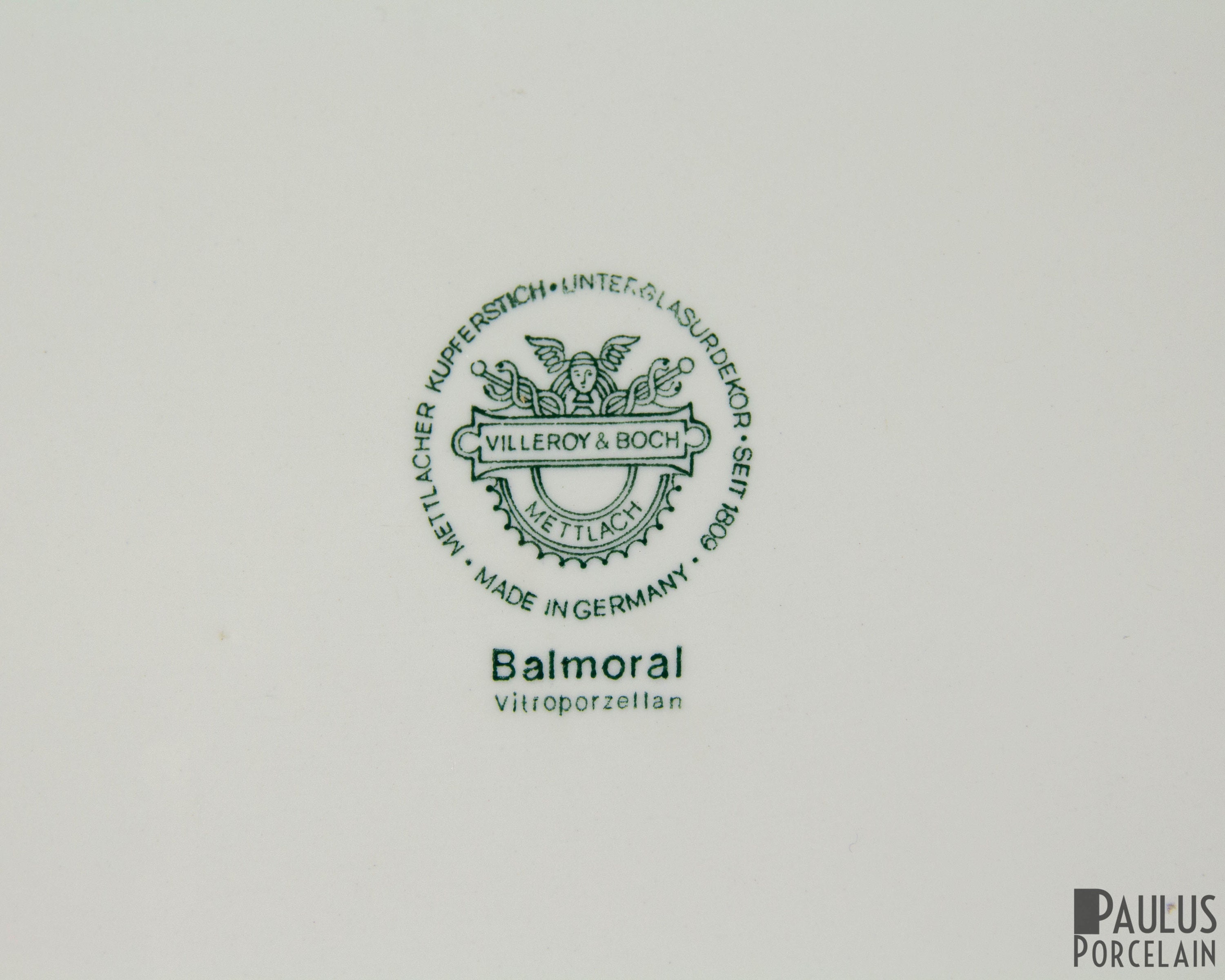 A Beautiful Villeroy & Boch Balmoral green Large Oval - Etsy