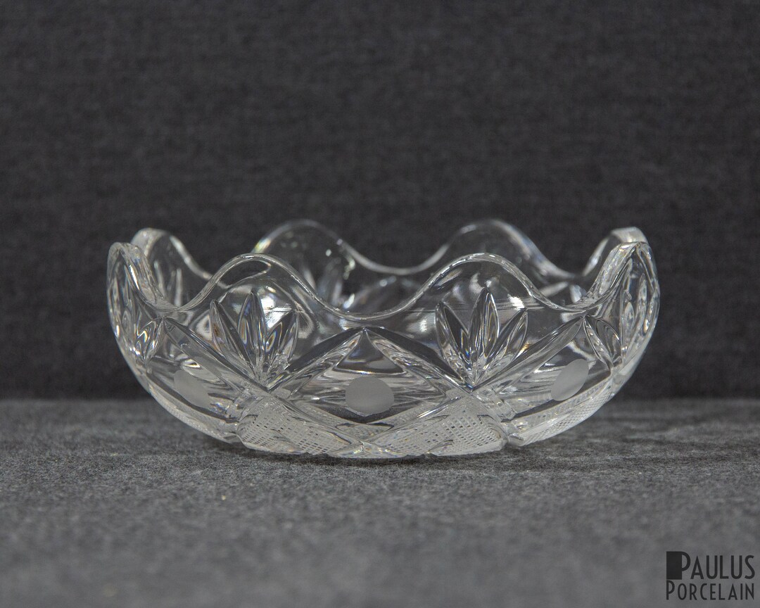 A Beautiful Partly Hand Cut Crystal Dish or Decorative Dish - Etsy