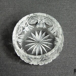 A Beautiful Partly Hand Cut, Small Crystal Bowl, Small Fruit Bowl or Decorative Bowl - Etsy