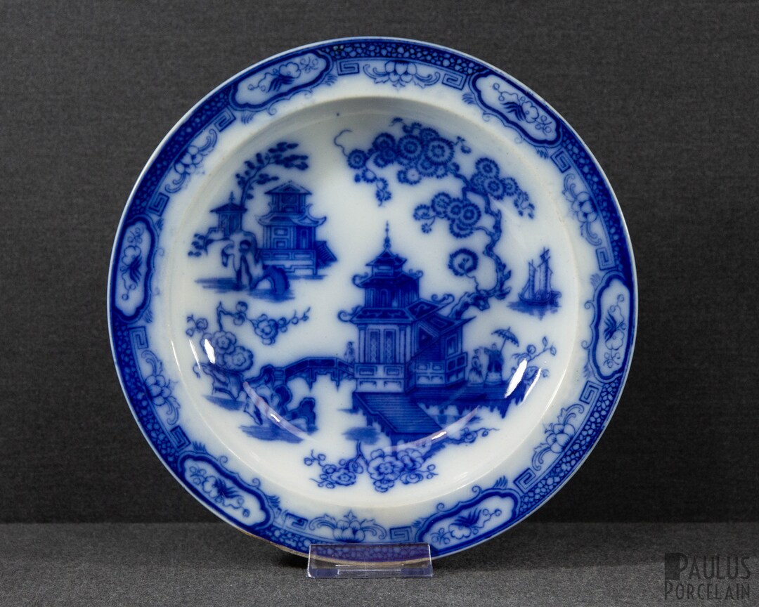 A Petrus Regout Antique Serving Bowl Hindostan Pattern - Etsy