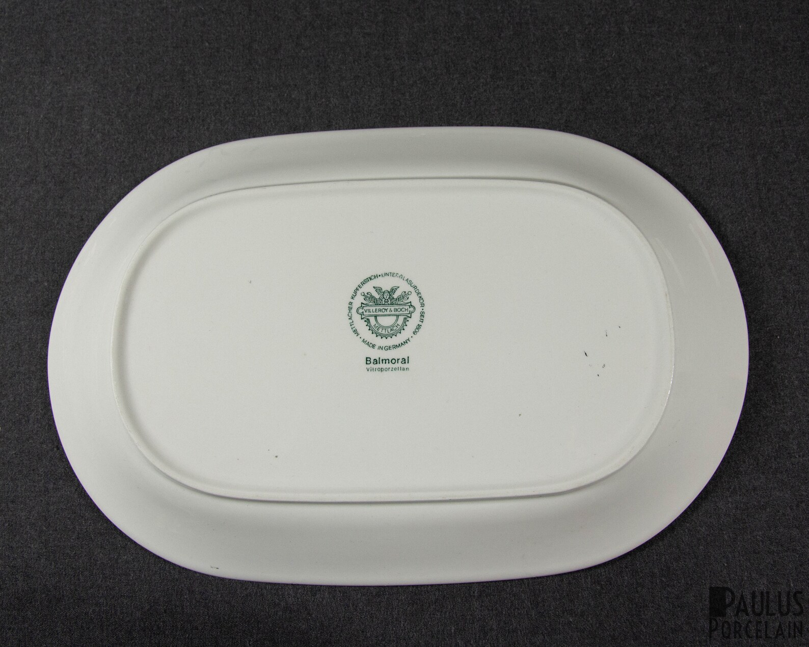 A Beautiful Villeroy & Boch Balmoral green Large Oval - Etsy
