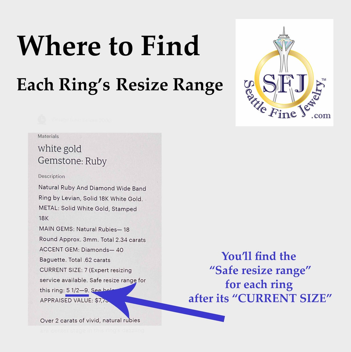 Make It Smaller: Expert Ring Resizing-down Service. Available With SFJ ...