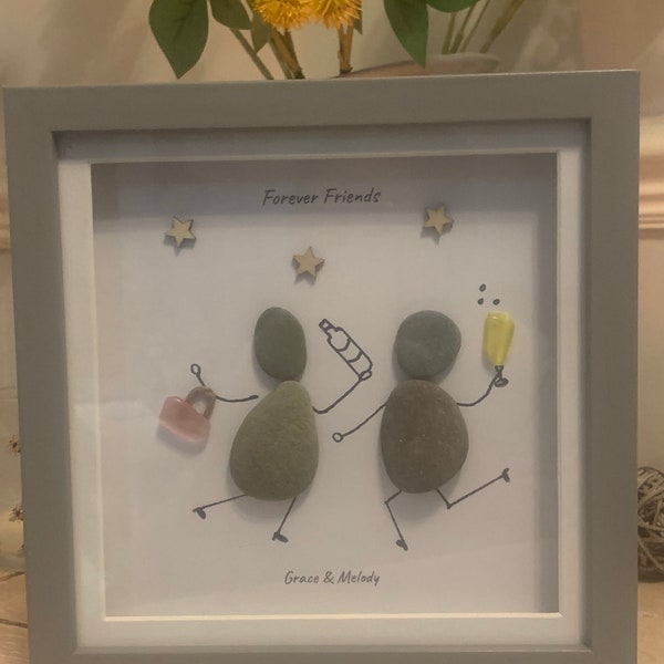 Best Friend Pebble Art - Etsy UK