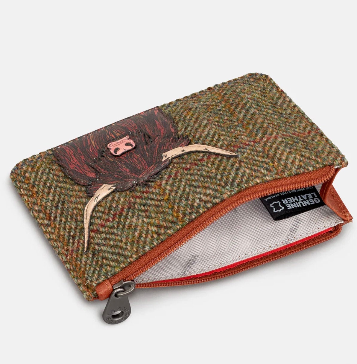 Harris Tweed and Leather Highland Cow Purse - Etsy