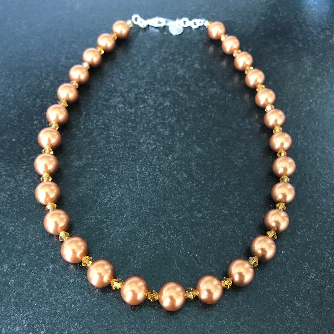 Swarovski Pearls With Swarovski Beads Graduation Necklace Perfect for ...