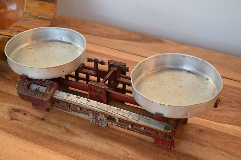 Antique 5kg Cast Iron Scale - Etsy