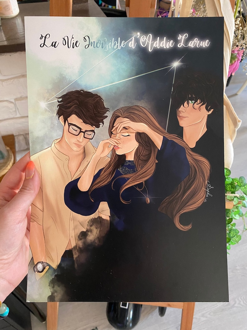 Print A4 Henry, Luc & Addie the Invisible Life of Addie Larue - Etsy