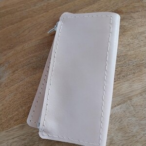 Leather Wallet Insert for Traveler's Notebook: Undyed With Zipper ...