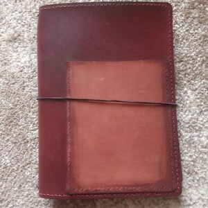3 Mm Old Brown - Handmade Leather Travel Notebook Cover With Pocket ...