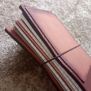 3 Mm Old Brown - Handmade Leather Travel Notebook Cover With Pocket ...
