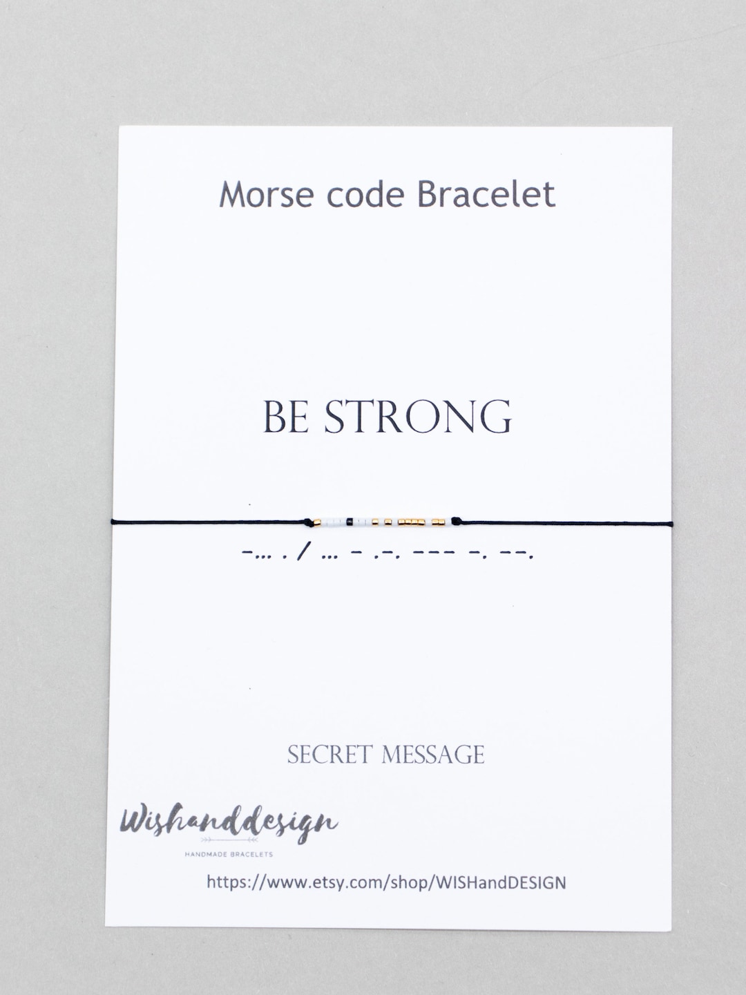 BE STRONG Morse Code Bracelet Strength Bracelet Strong Women Bracelet ...