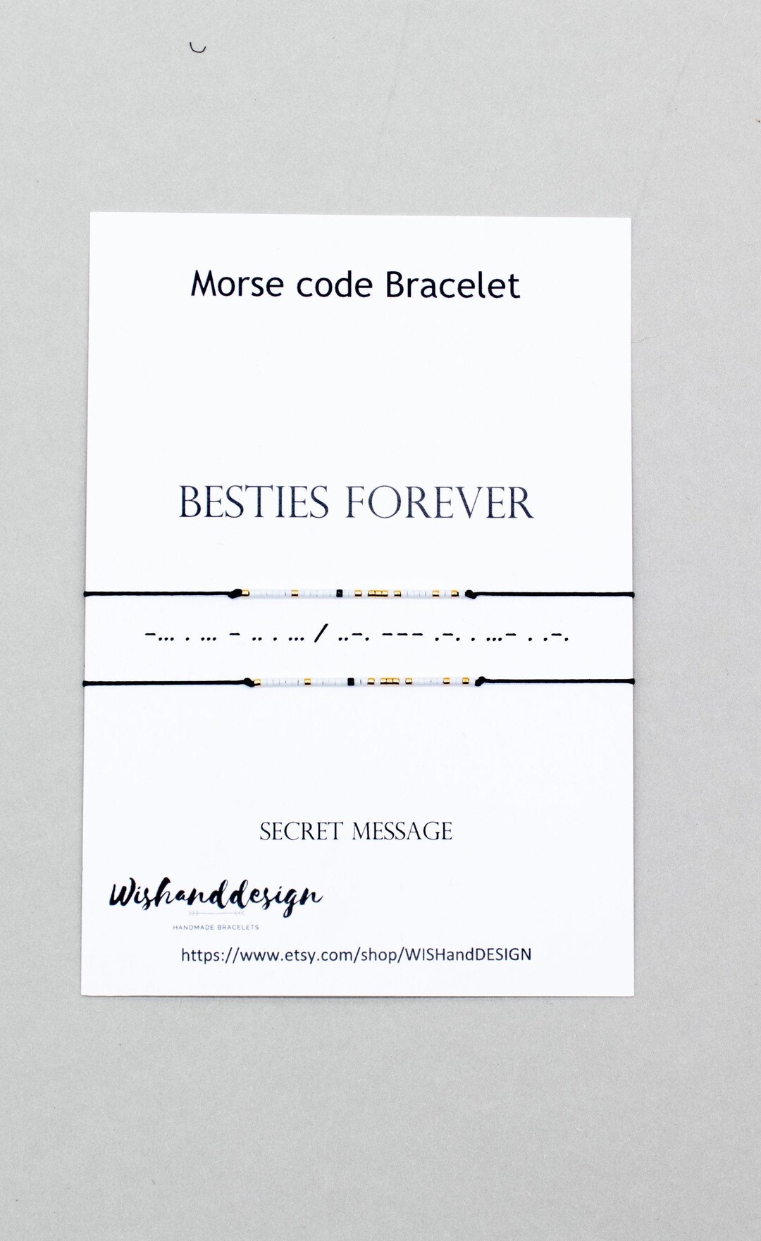 Besties Forever Morse Code Bracelet: Minimalist Friendship Jewelry - Etsy