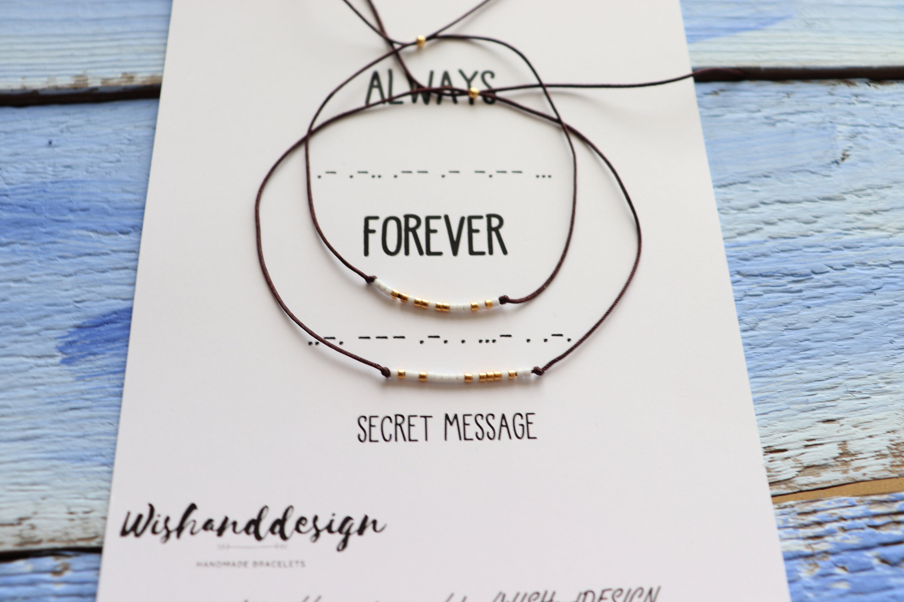 Always Forever Morse Code Bracelet, Couple Bracelet, Gift for Boyfriend ...