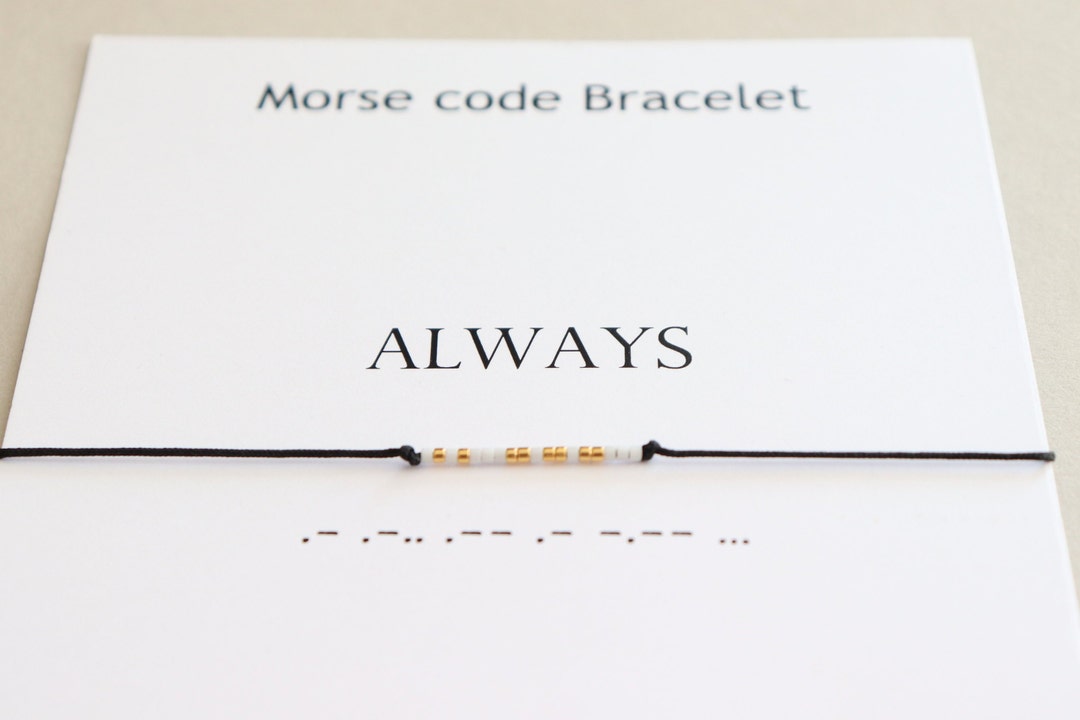 ALWAYS Morse Code Bracelet: Miyuki Bead Couple Bracelet - Etsy