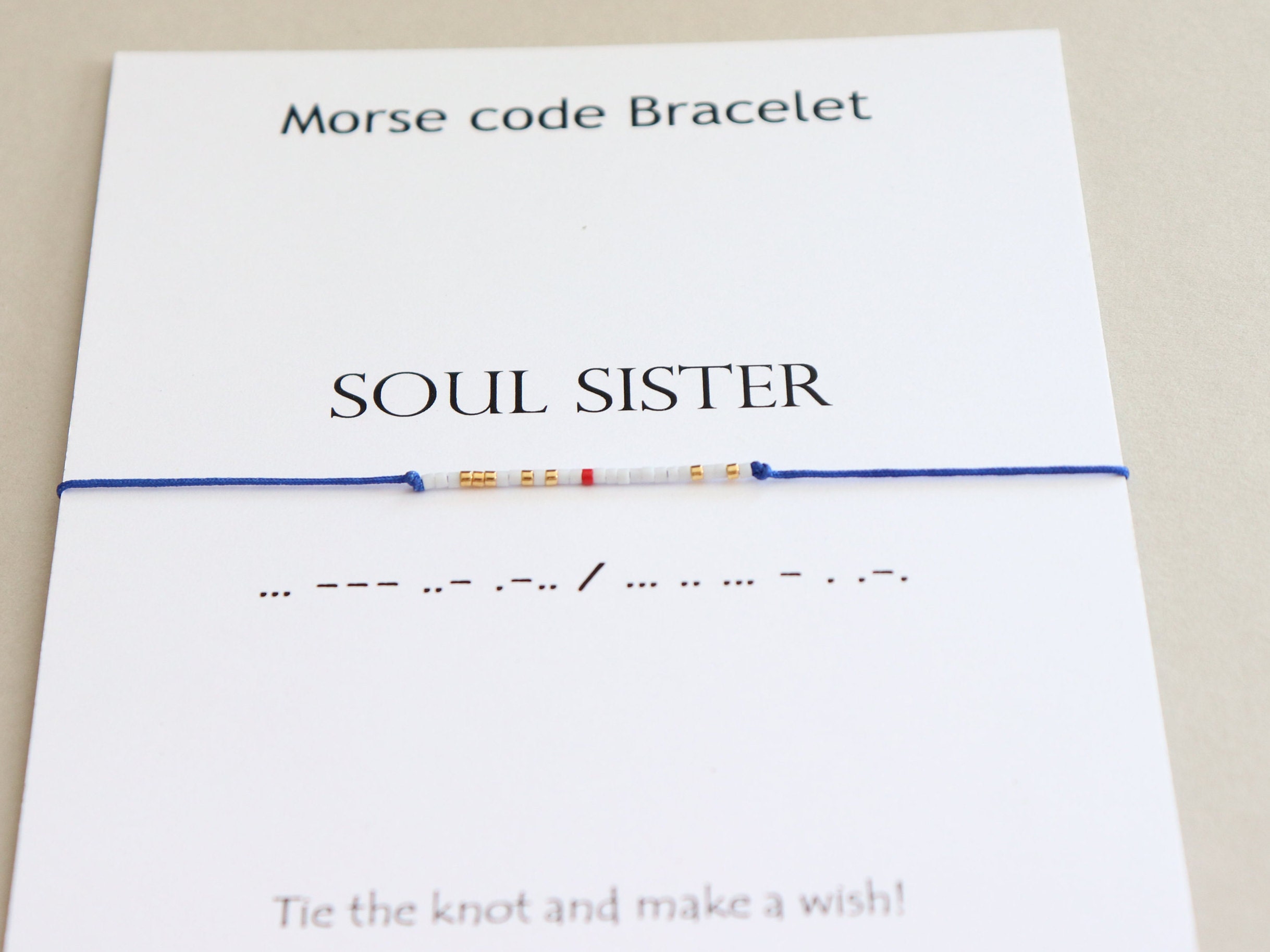 Soul Sister Morse Code Bracelet, Best Friend Bracelet, Soul Sister Gift ...