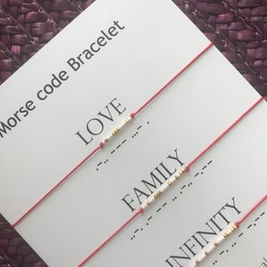 Morse Code Bracelet Set – Love, Family, Infinity, Hidden Message ...