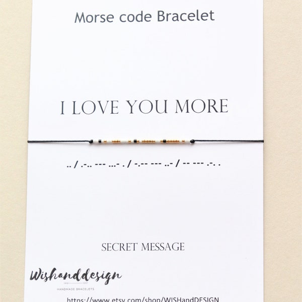 Morse Code I Love You Bracelets - Etsy