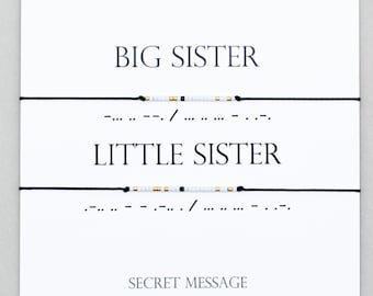 Sister Morse Code Bracelet - Etsy