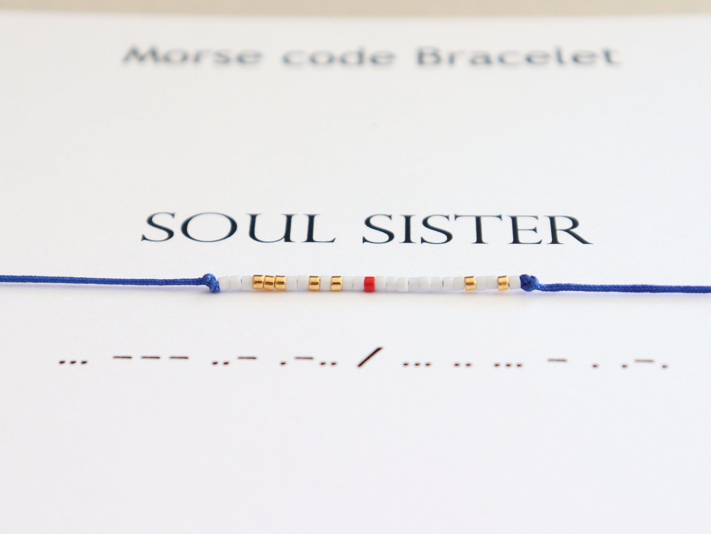Soul Sister Morse Code Bracelet, Best Friend Bracelet, Soul Sister Gift ...