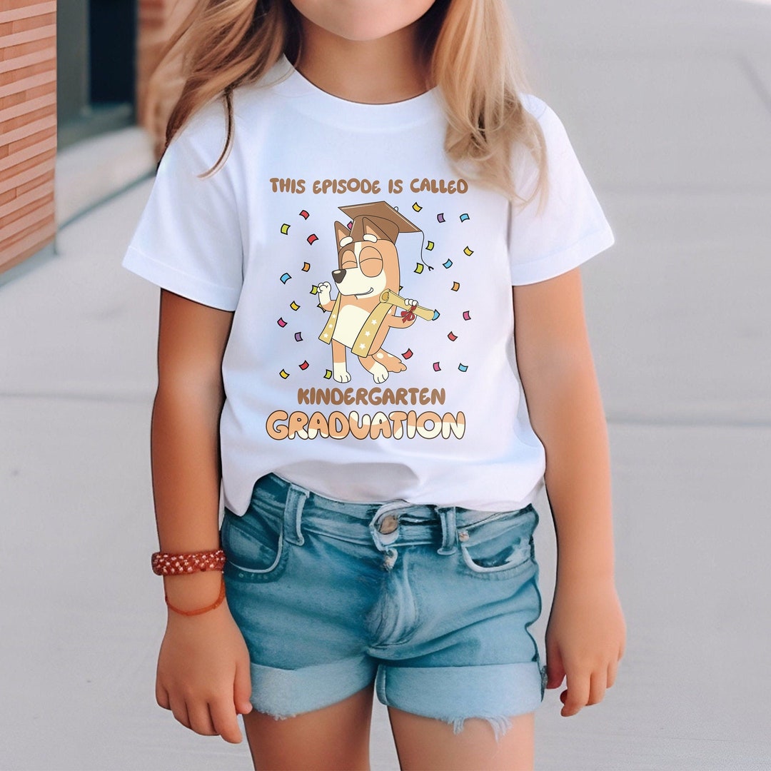 Bingo Graduation Kindergarten Shirt, Bluey Kindergarten Shirt ...