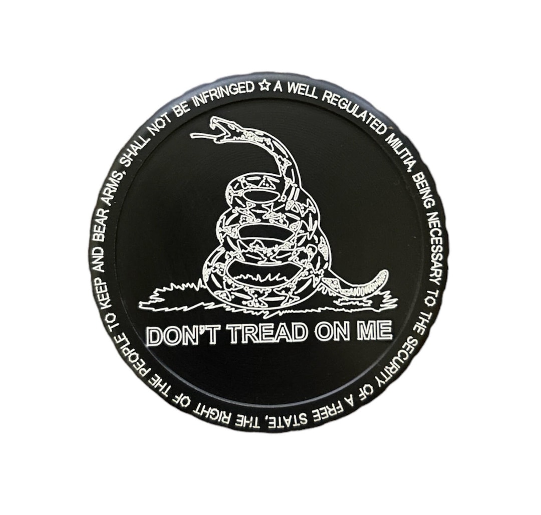 Snuff Can Lids, Tobacco Can, Engraved, Custom, Diplidz™, Dont Tread on ...