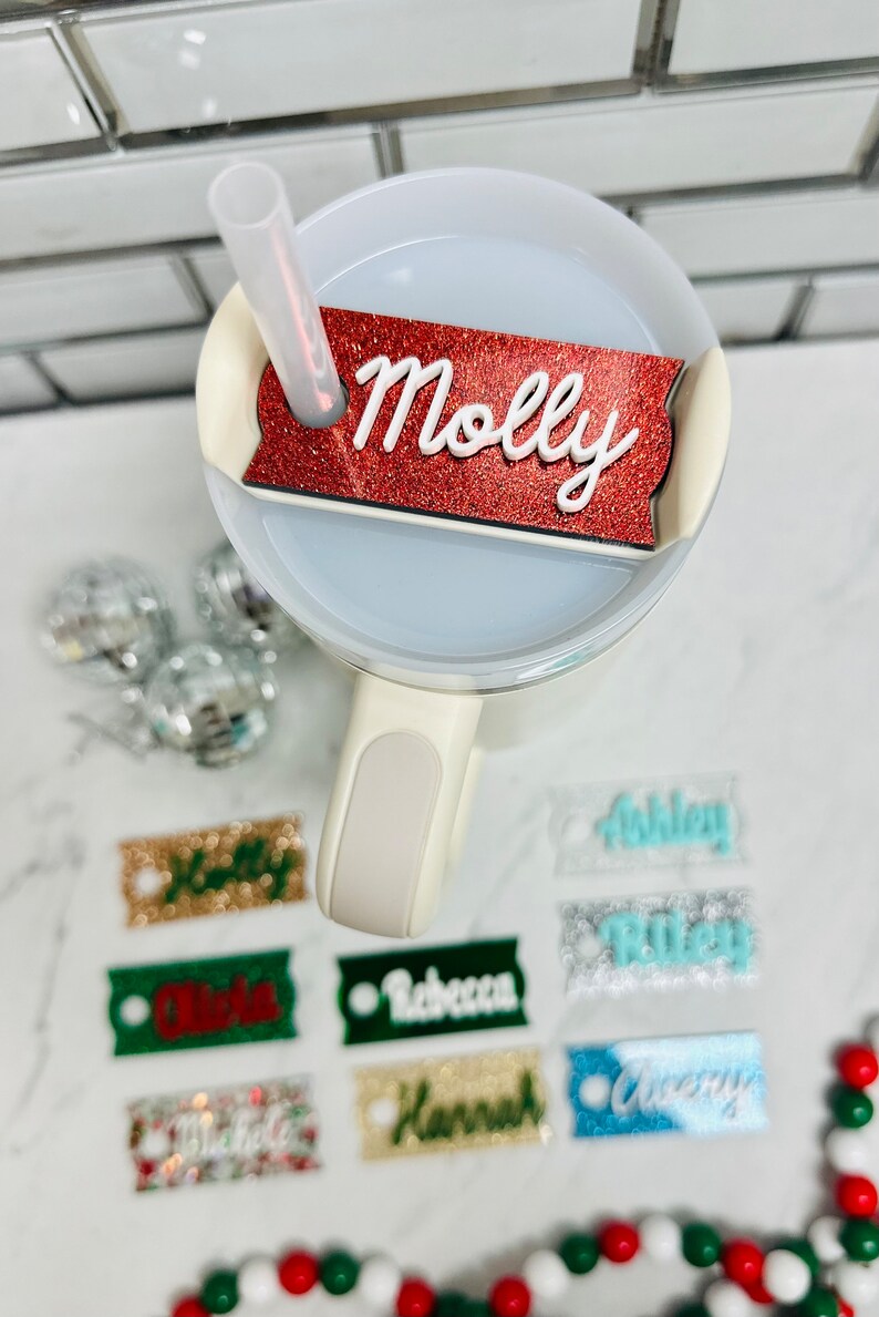 Christmas 40oz H2.0 Stanley Tag| Stanley Name Tag| Tumbler Accessories ...