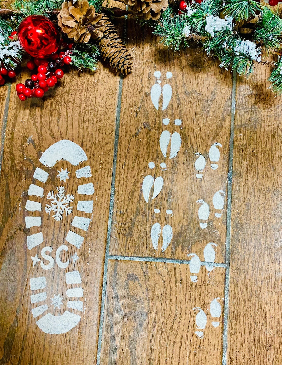 Santa Evidence Stencil Kit/ Evidence Kit/santa Boot Print/ Elf ...