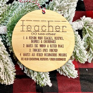 Teacher Definition Christmas Ornaments|principal|counselor|aide|lunch ...