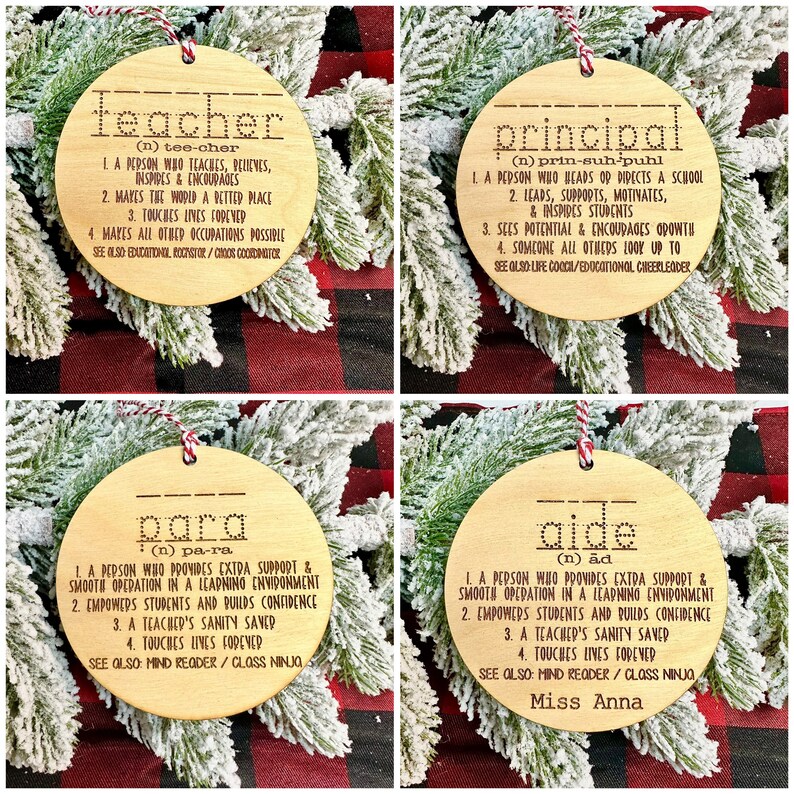 Teacher Definition Christmas - Etsy