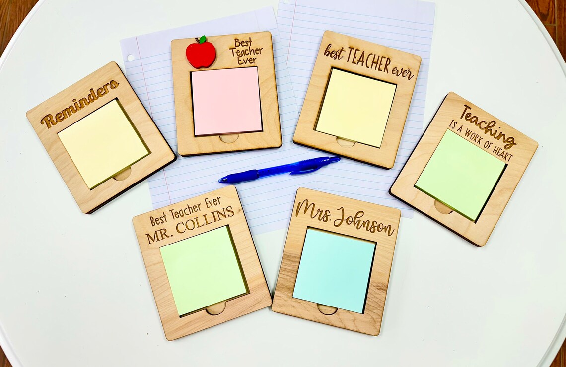 Teacher Sticky Note Holder |teacher Appreciation Gift| End of School ...