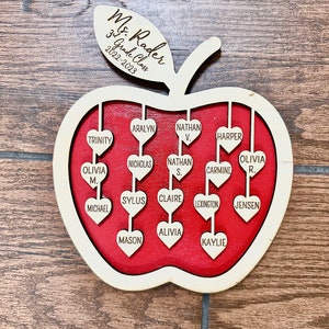 Classroom Teacher Gift| Apple Teacher Gift Sign | Teacher Gift | End of ...