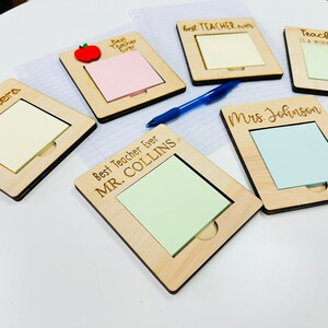 Teacher Sticky Note Holder |teacher Appreciation Gift| End of School ...