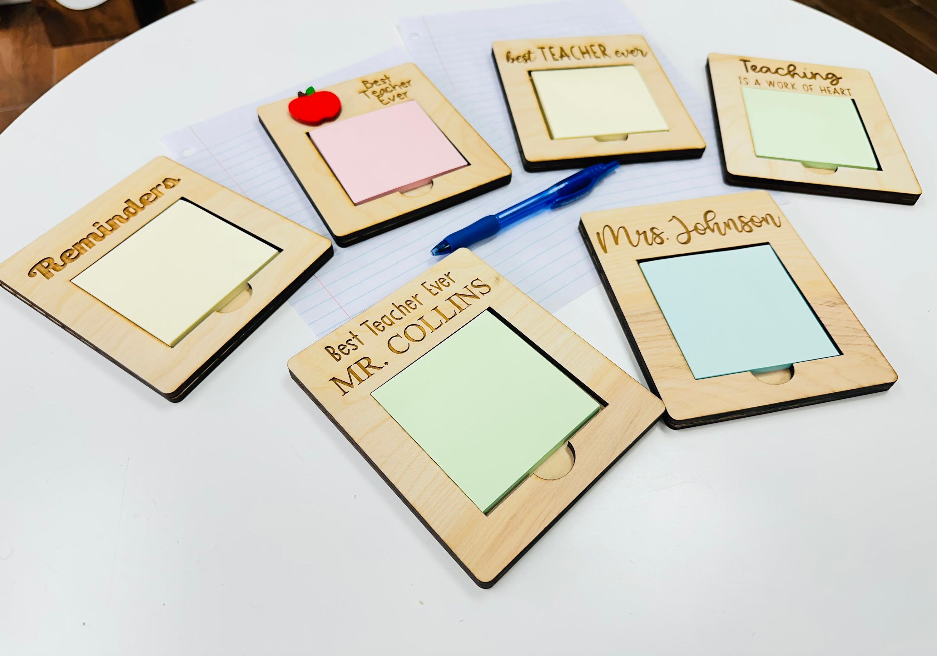 Teacher Sticky Note Holder |teacher Appreciation Gift| End of School ...