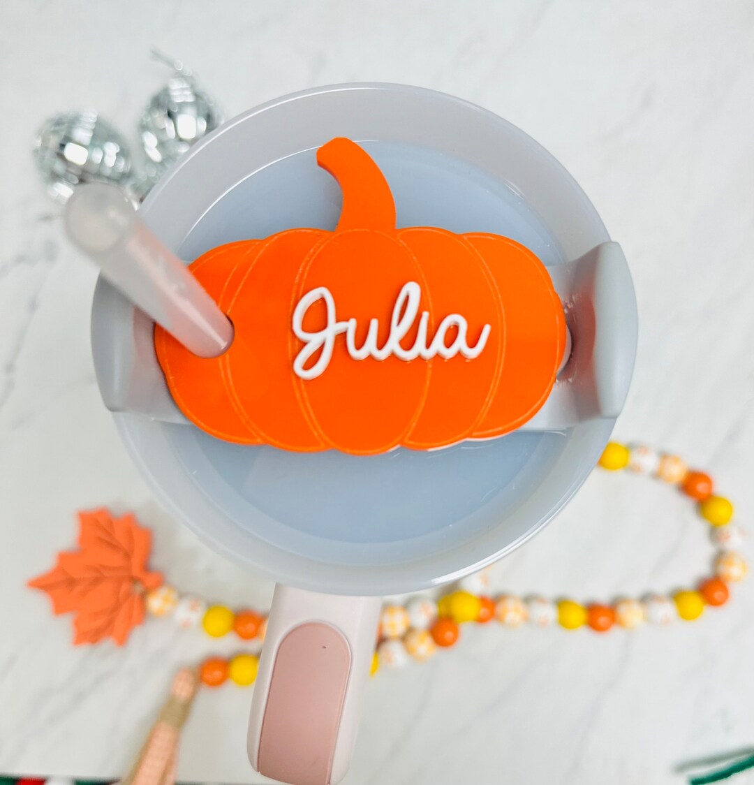 20oz/30oz H2.0 Stanley Pumpkin Tag Stanley Tumbler Tag - Etsy