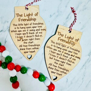 Friendship Christmas Ornament| Friendship Ornament| Friendship ...