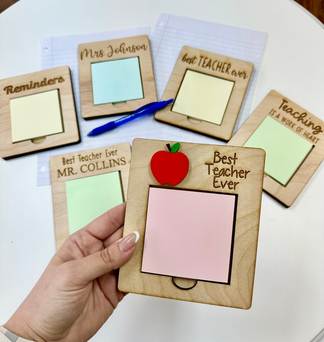 Teacher Sticky Note Holder teacher Appreciation Gift End of School Year ...