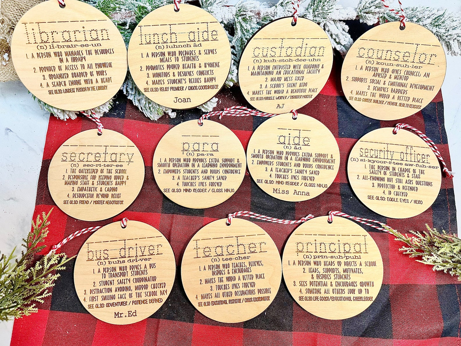 Teacher Definition Christmas - Etsy