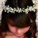 Flower Girl Crown, Flower Crown Wedding, Flower Girl Headpiece, Ivory ...