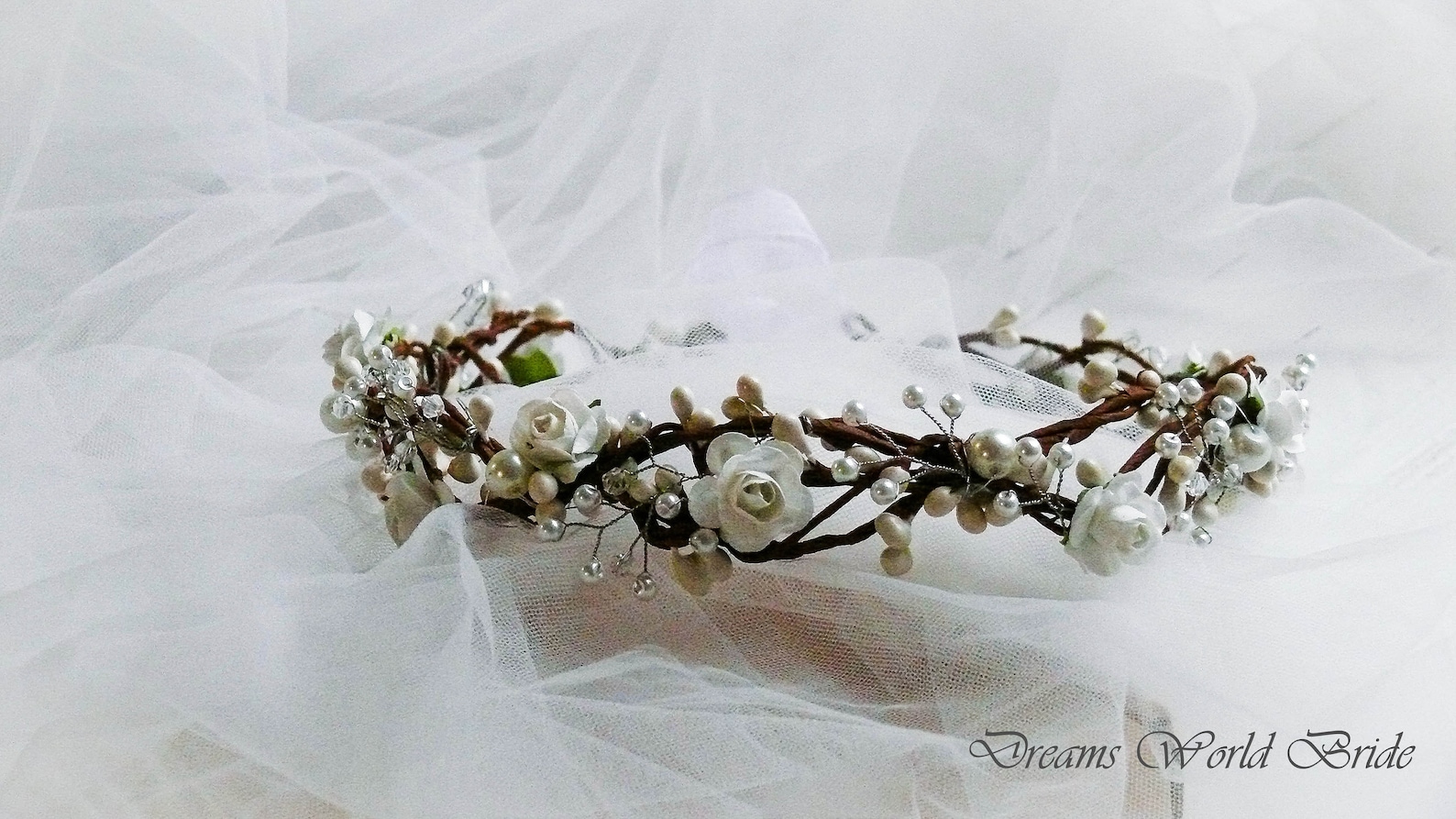 Flower Girl Crown Floral Headband Wedding Flower Crown | Etsy