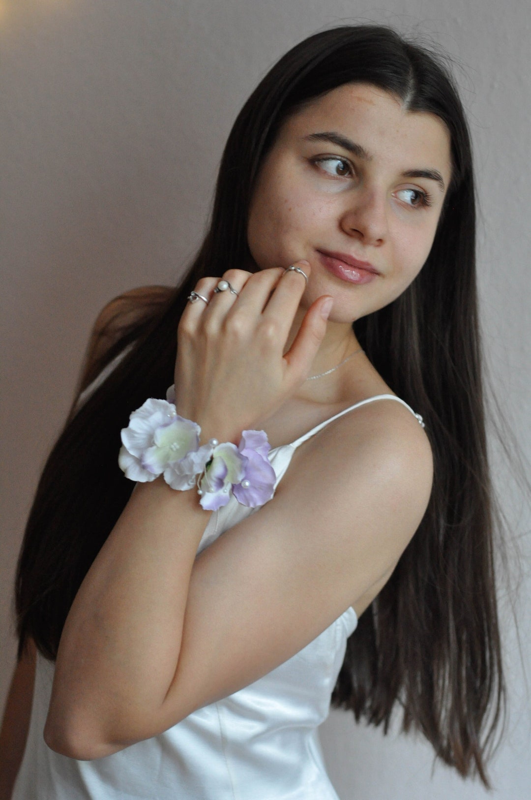 Corsage for Wedding, Small Wrist Coursage, Bridesmaid Wirst Corsage ...