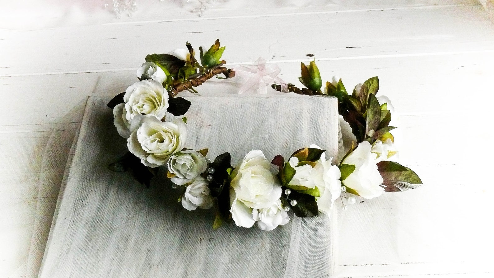 Flower Crown Wedding Flower Girl Crown Flower Girl Head - Etsy