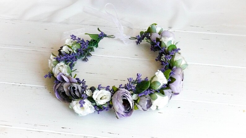 Flower Girl Crown Flower Head Piece Flower Crown Wedding | Etsy