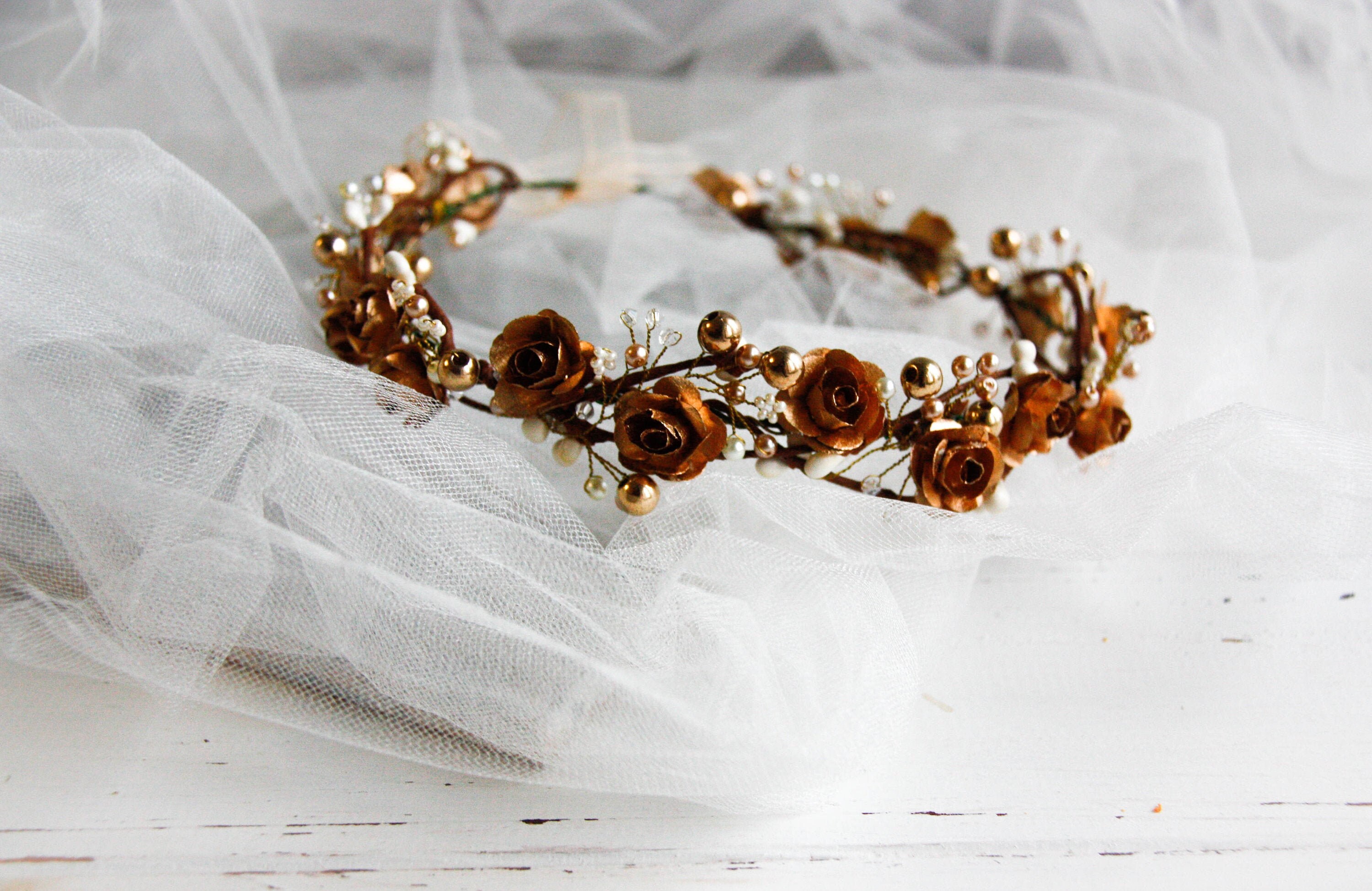 Flower Girl Crown Flower Crown Wedding Flower Girl Headband | Etsy