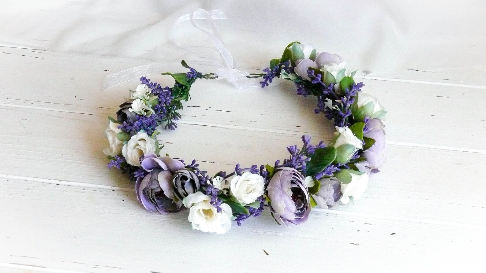 Flower Girl Crown Flower Head Piece Flower Crown Wedding | Etsy