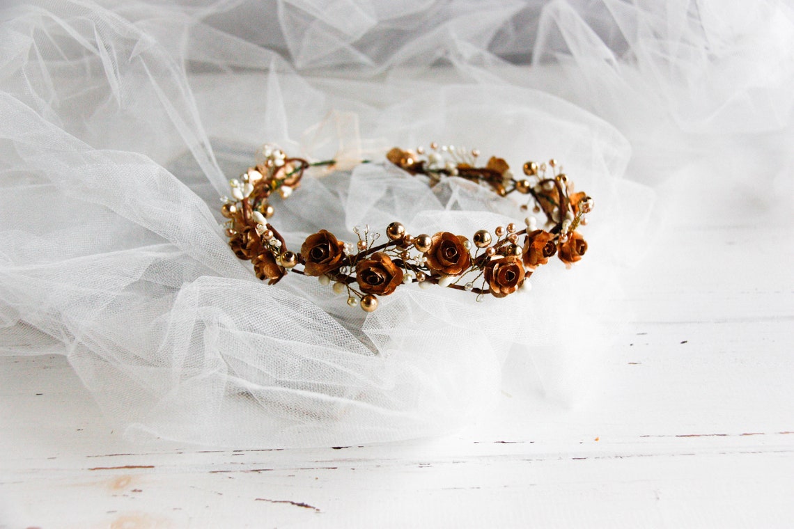 Flower Girl Crown Flower Crown Wedding Flower Girl Headband - Etsy