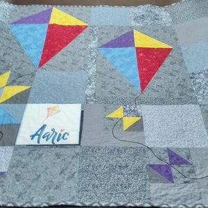 Kite Quilt Pattern Patchwork Top Fun Colorful and Playful Picnic ...